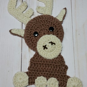 Moose Applique / Light Brown Moose Applique / Premade Ready to Use ...