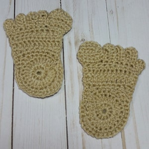 Footprints Applique / Crochet Feet Applique / Pre-made Applique / Ready ...