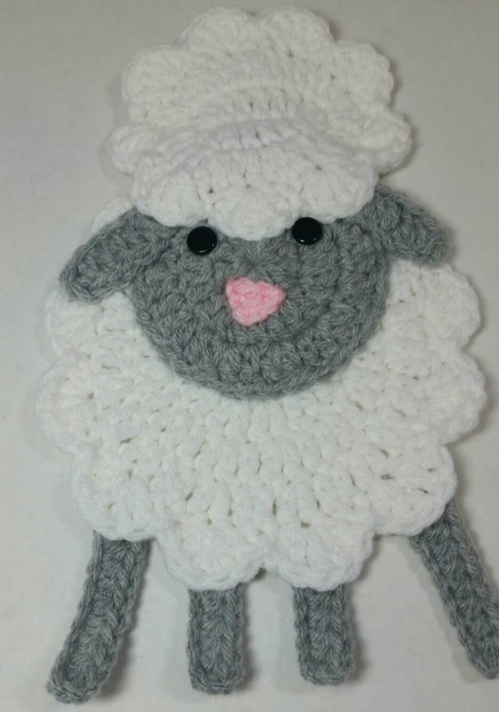Lamb Applique / Crochet Lamb Applique / Premade Lamb Applique | Etsy