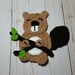 Beaver Applique / Crochet Beaver Applique / Pre-made Ready to Use ...