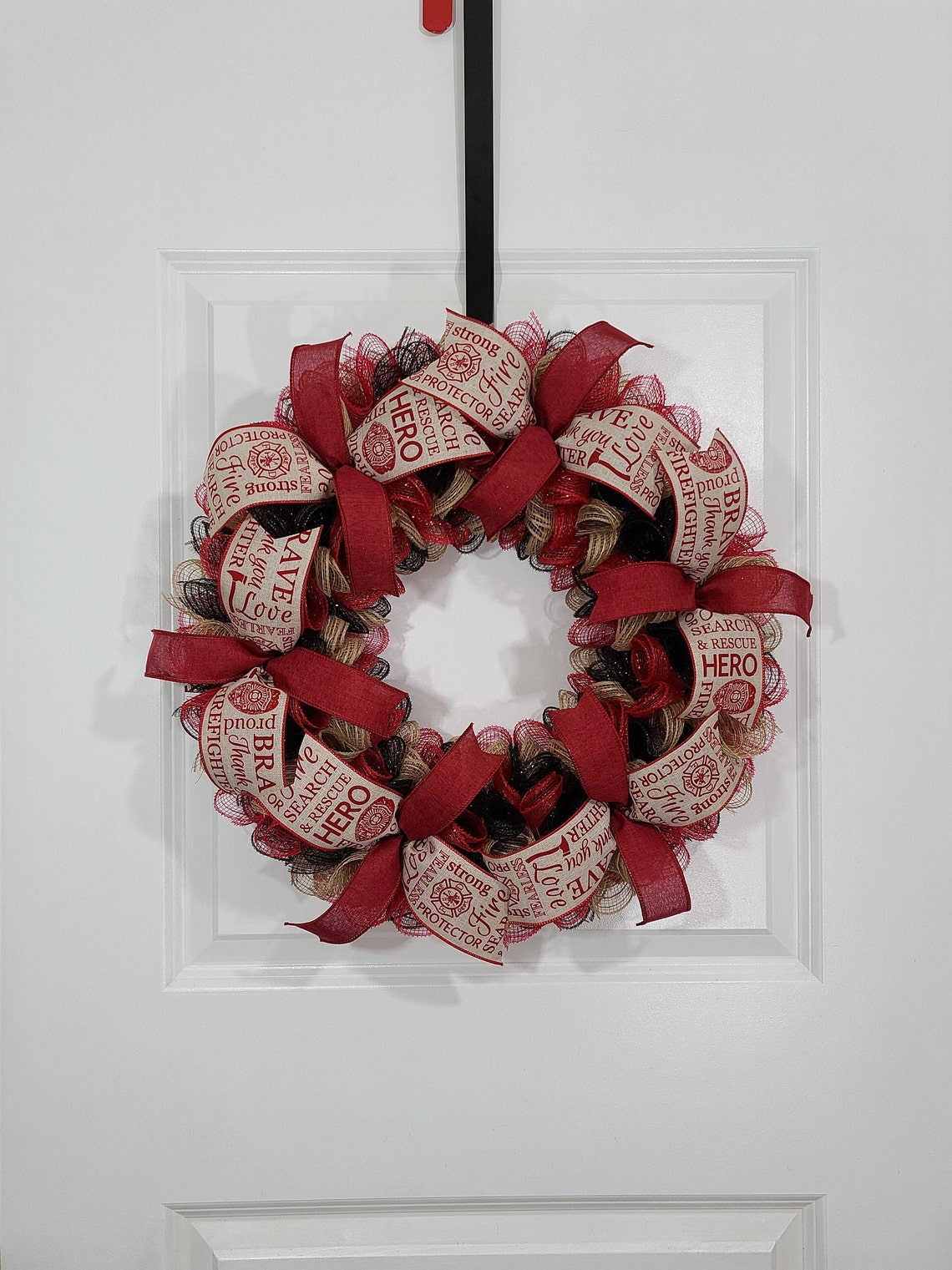 Firefighter Wreath Fire Station Wreath Fireman Retirement | Etsy