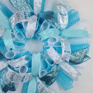 Elf Front Door Wreath, Elf Christmas Wreath, Holiday Door Wreath, Blue ...