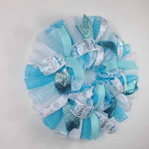 Elf Front Door Wreath, Elf Christmas Wreath, Holiday Door Wreath, Blue ...