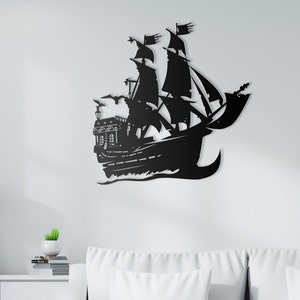 Ship Metal Wall Decor, Nautical Decor, Ship Sign Metal Wall Decor ...