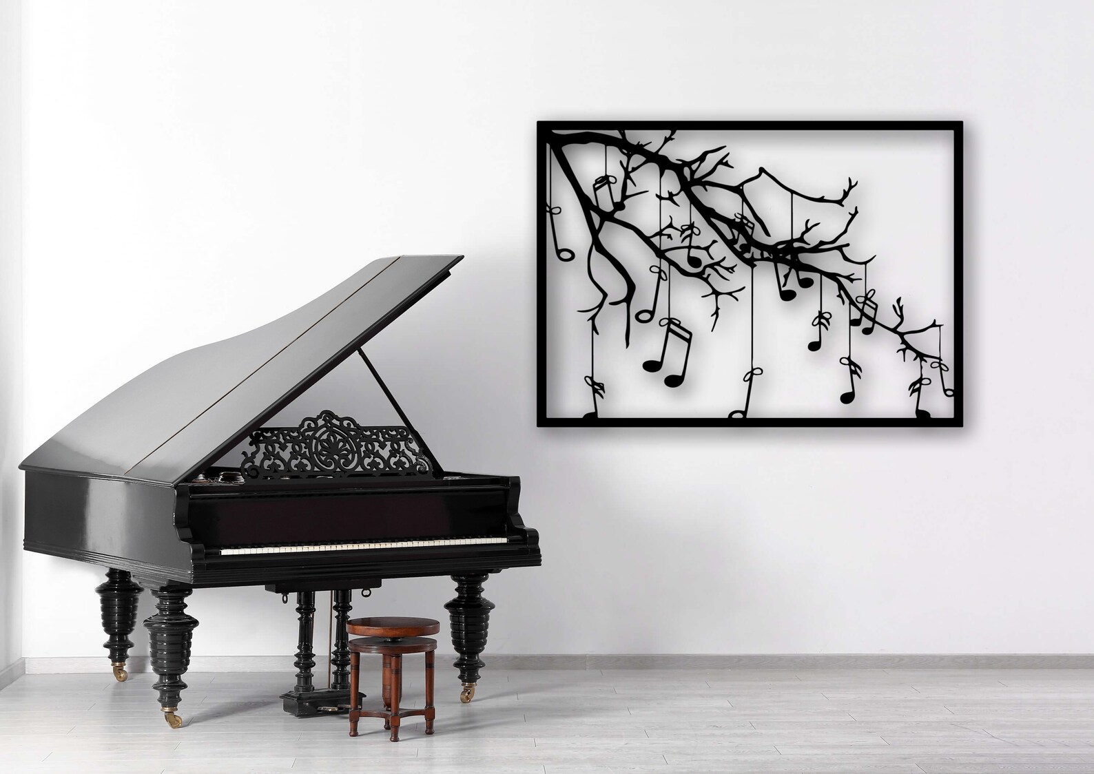 Tree of Music Wall Art, Metal Wall Decor, Music Decor, Music Decor ...