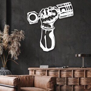 Engine Piston Metal Wall Art, Engine Piston Metal Home Decor, Metal ...