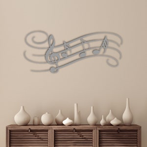 Music Notes Wall Art, Metal Wall Decor, Music Decor, Music Decor ...