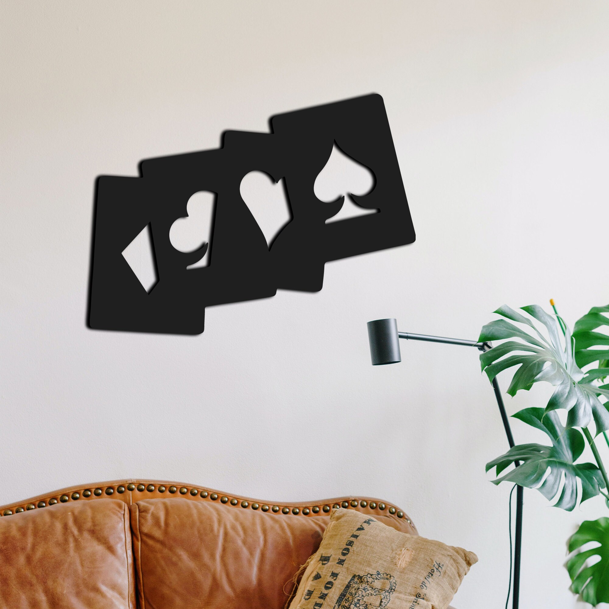 Full Aces Metal Wall Decor Playing Cards Metal Wall Decor - Etsy