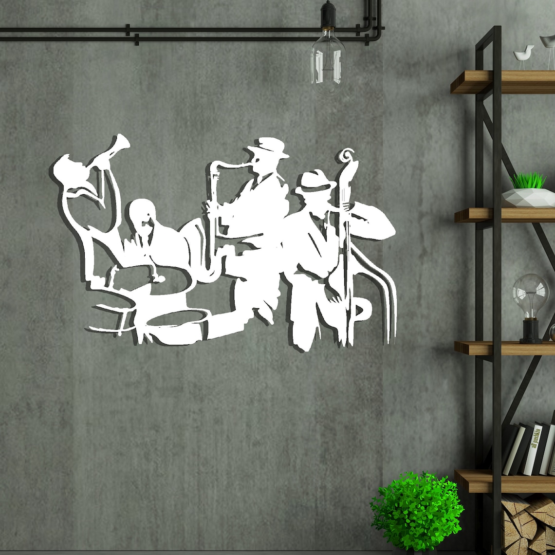 Metal Jazz Group Sign Jazz Group Wall Decor New Orleans Jazz - Etsy