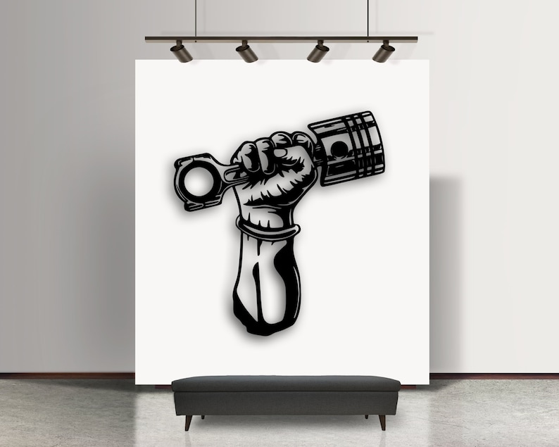 Engine Piston Metal Wall Art Engine Piston Metal Home Decor - Etsy
