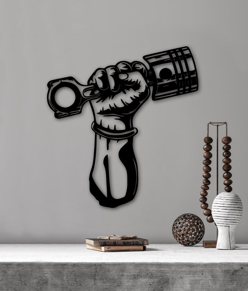 Engine Piston Metal Wall Art Engine Piston Metal Home Decor - Etsy