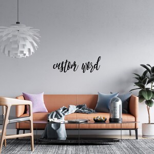 Custom Word ,metal Cursive Word Sign,, Sign,metal Wall Art, Metal Wall ...