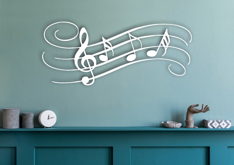 Music Notes Wall Art, Metal Wall Decor, Music Decor, Music Decor ...