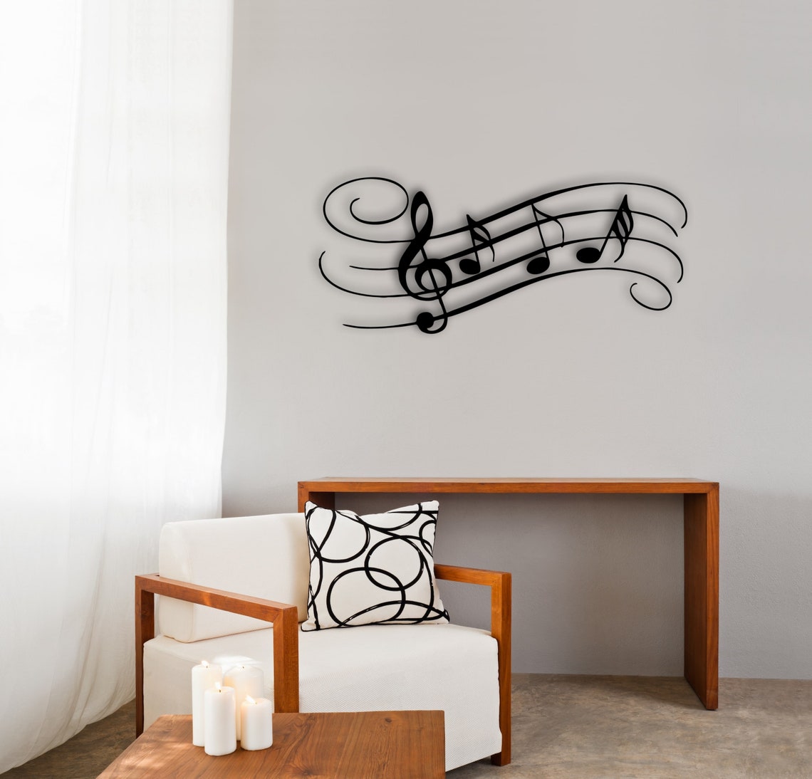 Music Notes Wall Art Metal Wall Decor Music Decor Music - Etsy