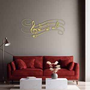Music Notes Wall Art, Metal Wall Decor, Music Decor, Music Decor ...