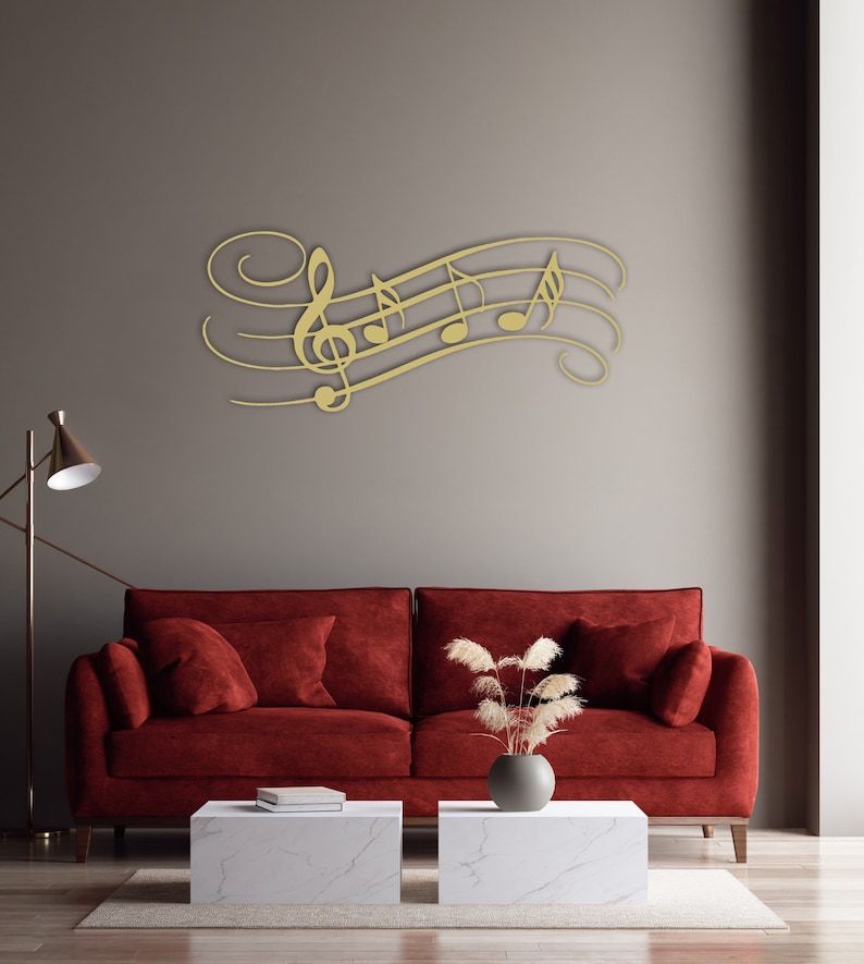 Music Notes Wall Art Metal Wall Decor Music Decor Music - Etsy