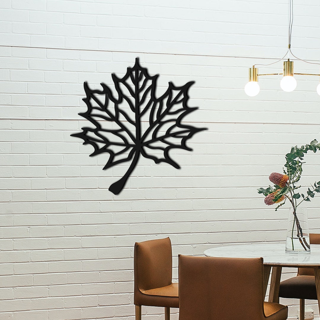 Autumn Metal Wall Art, Metal Wall Sculpture, Metal Leaves, Metal Wall ...