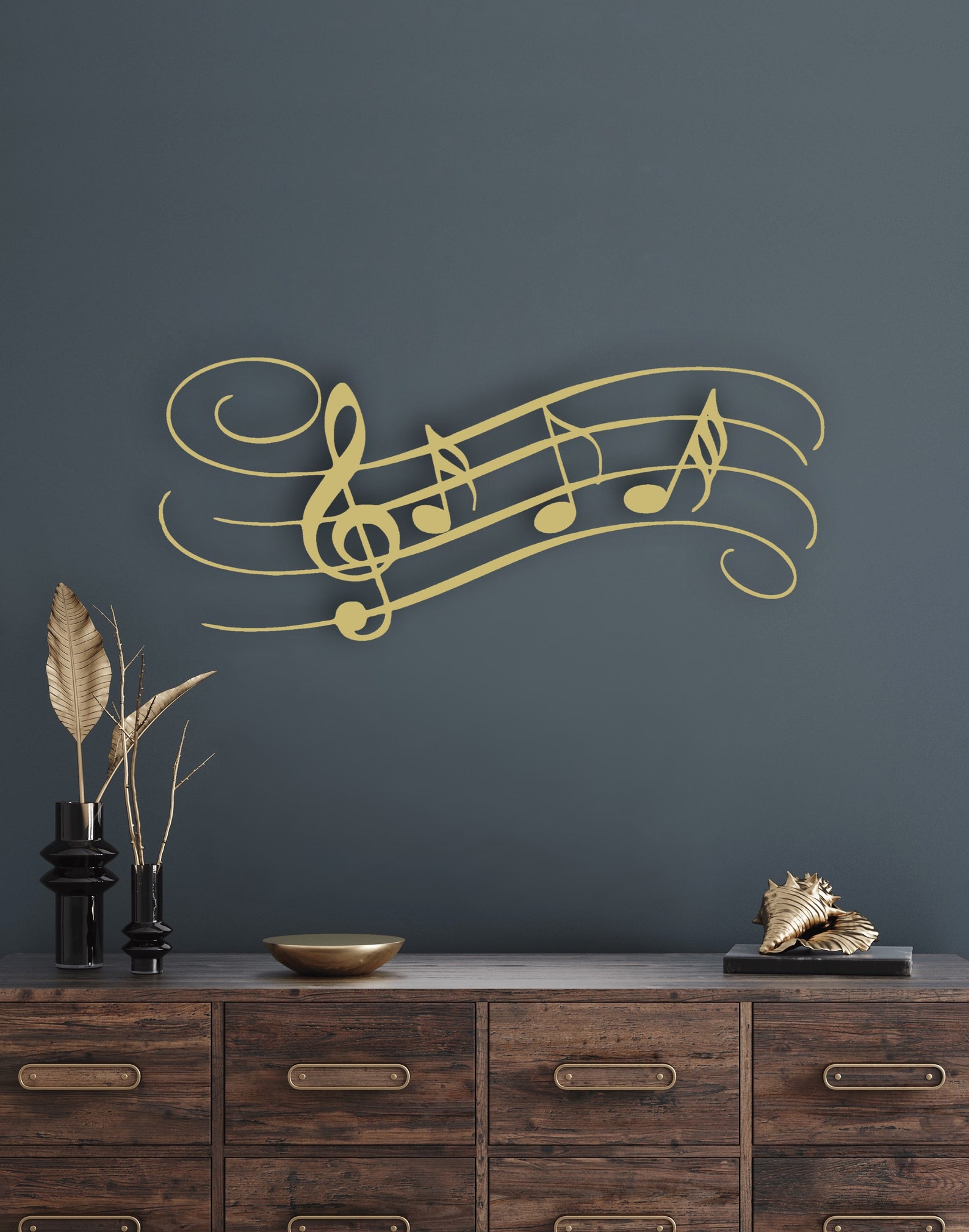 Music Notes Wall Art, Metal Wall Decor, Music Decor, Music Decor ...