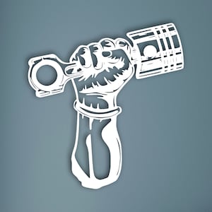 Engine Piston Metal Wall Art, Engine Piston Metal Home Decor, Metal ...