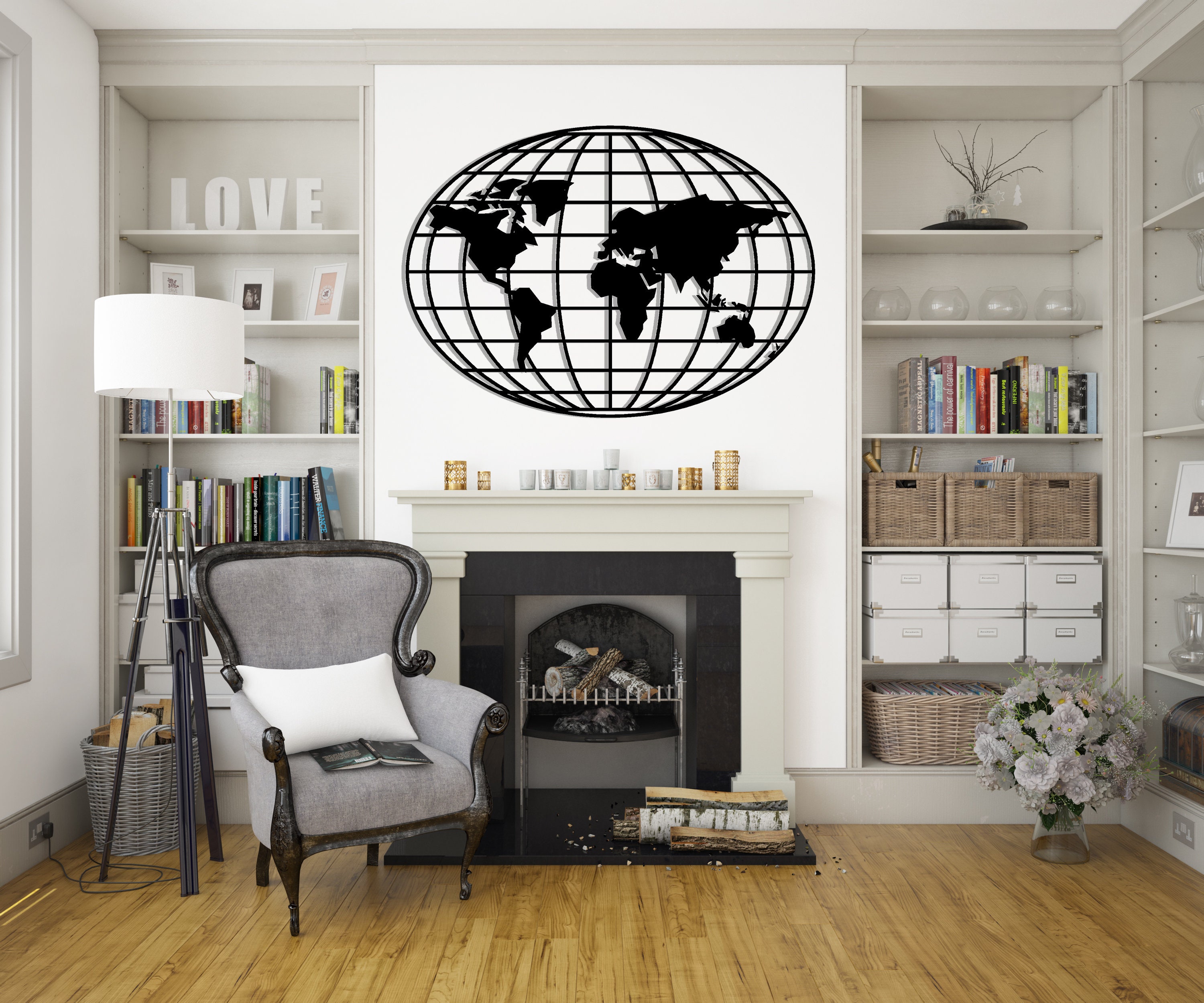 Metal World Map Metal Wall Art Map Wall Art Metal Wall - Etsy Canada