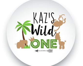 Personalized Wild One Stickers Birthday Labels Tribal - Etsy