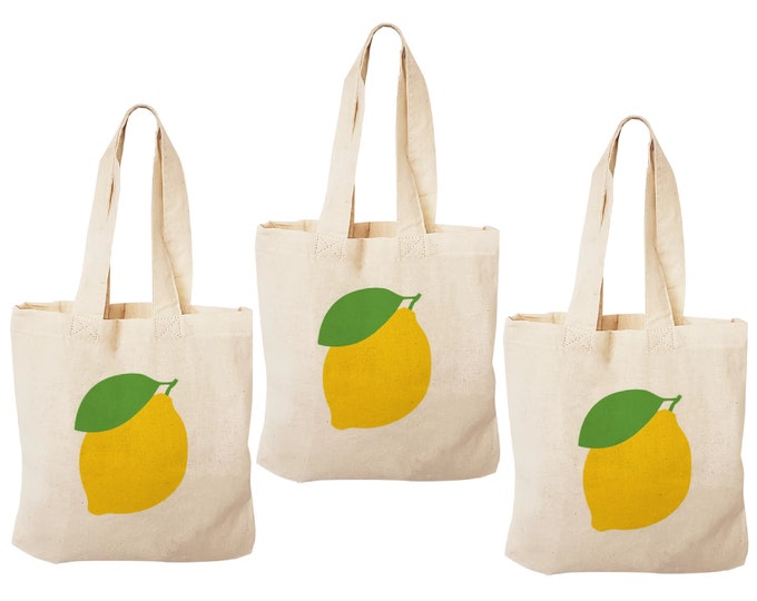Lemon Theme Party Treats Bags With Stickers, Lemon Party Favor Bags ...