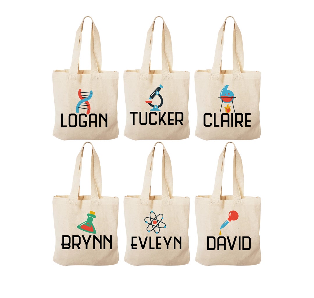 6 Science Treat Bags, Science Party Favor Bags, Science Party Favors ...