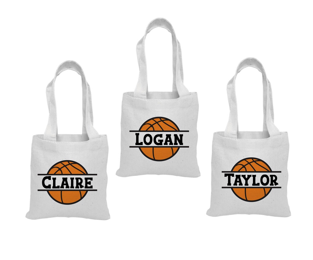 3 Basketball Treat Bags, Basketball Party Favor Bags, Basketball ...