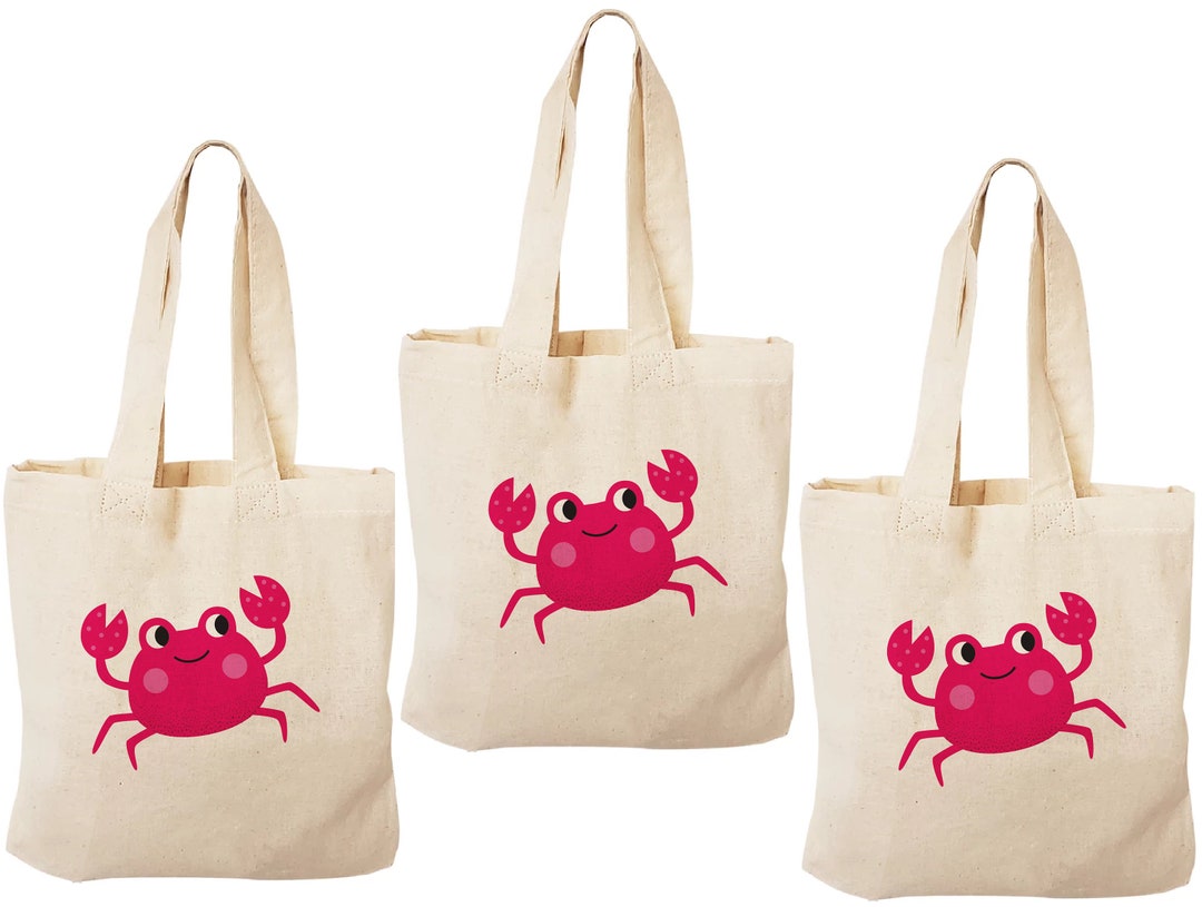 3 Crab Party Favor Bags, Crab Party Favors, Party Favor Bags, Crab ...