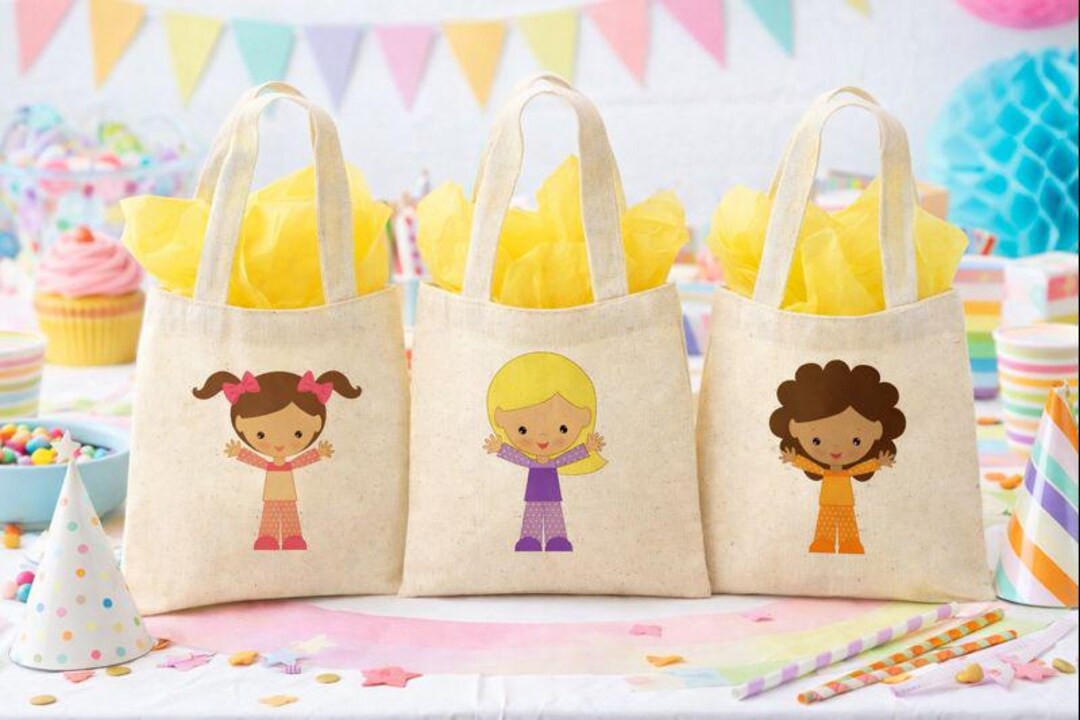Sleepover Party Favor Bags - Set of Three Bags - Etsy