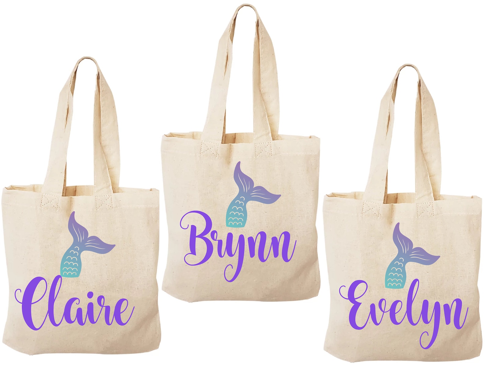 3 Mermaid Treat Bags Mermaid Party Bags Mermaid Party - Etsy