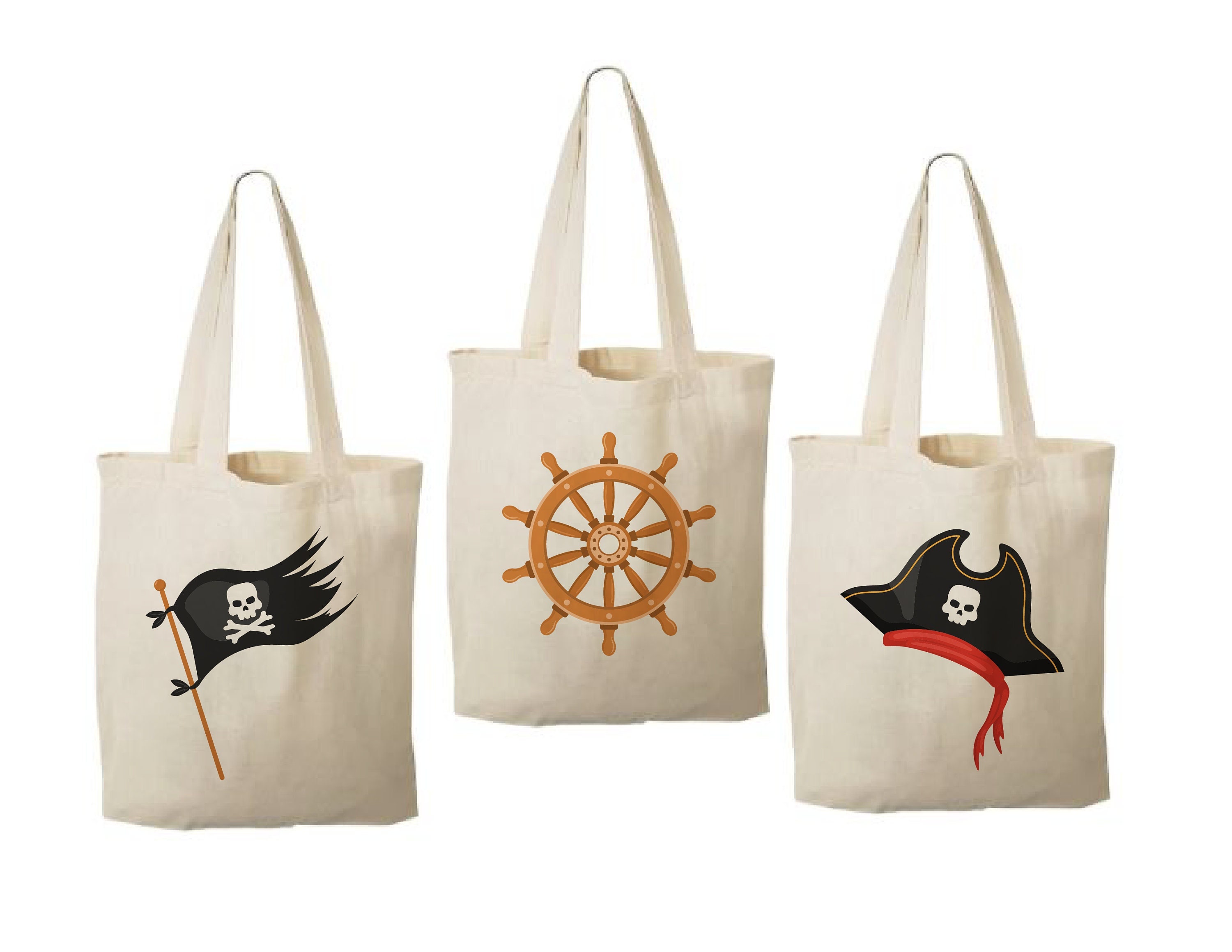 3 Pirate Party Favor Bags Pirate Treat Bags Pirate Gift - Etsy