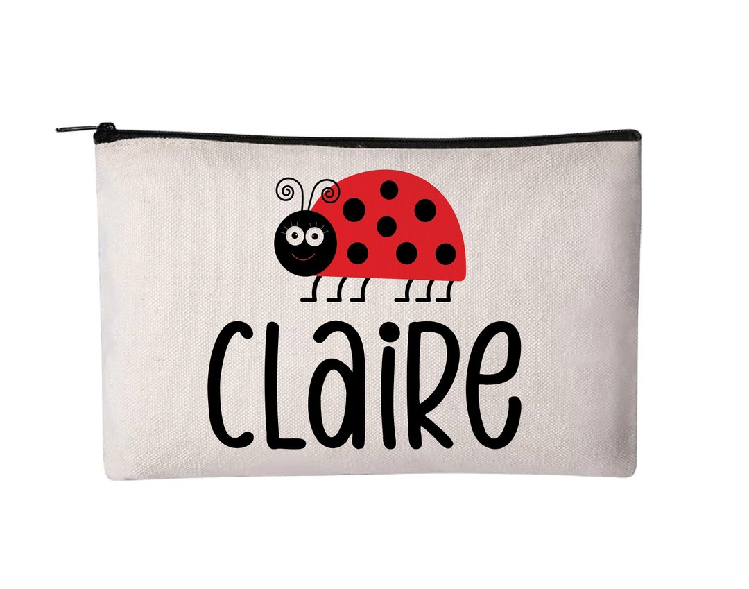 Lady Bug Pencil Pouch, Personalized Lady Bug Pencil Case, Pouch ...