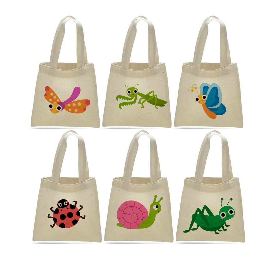 6 Insect Treat Bags, Bug Party Favor Bags, Insect Party Favors, Bug ...