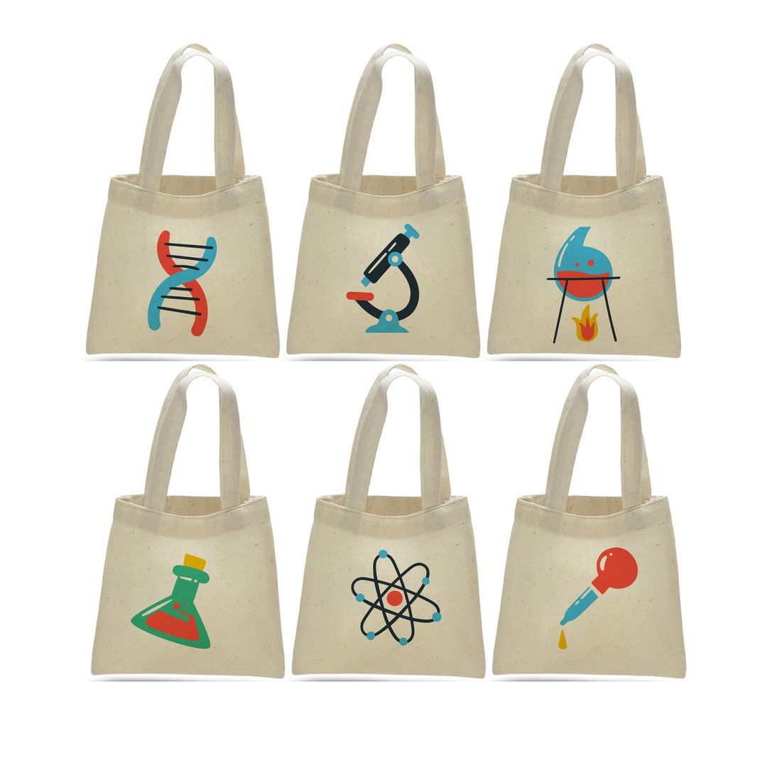 6 Science Treat Bags, Science Party Favor Bags, Science Party Favors ...