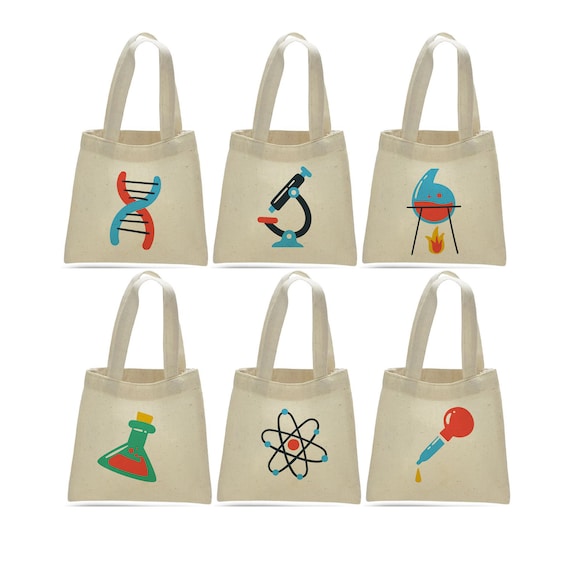 6 Science Treat Bags Science Party Favor Bags Science Party - Etsy