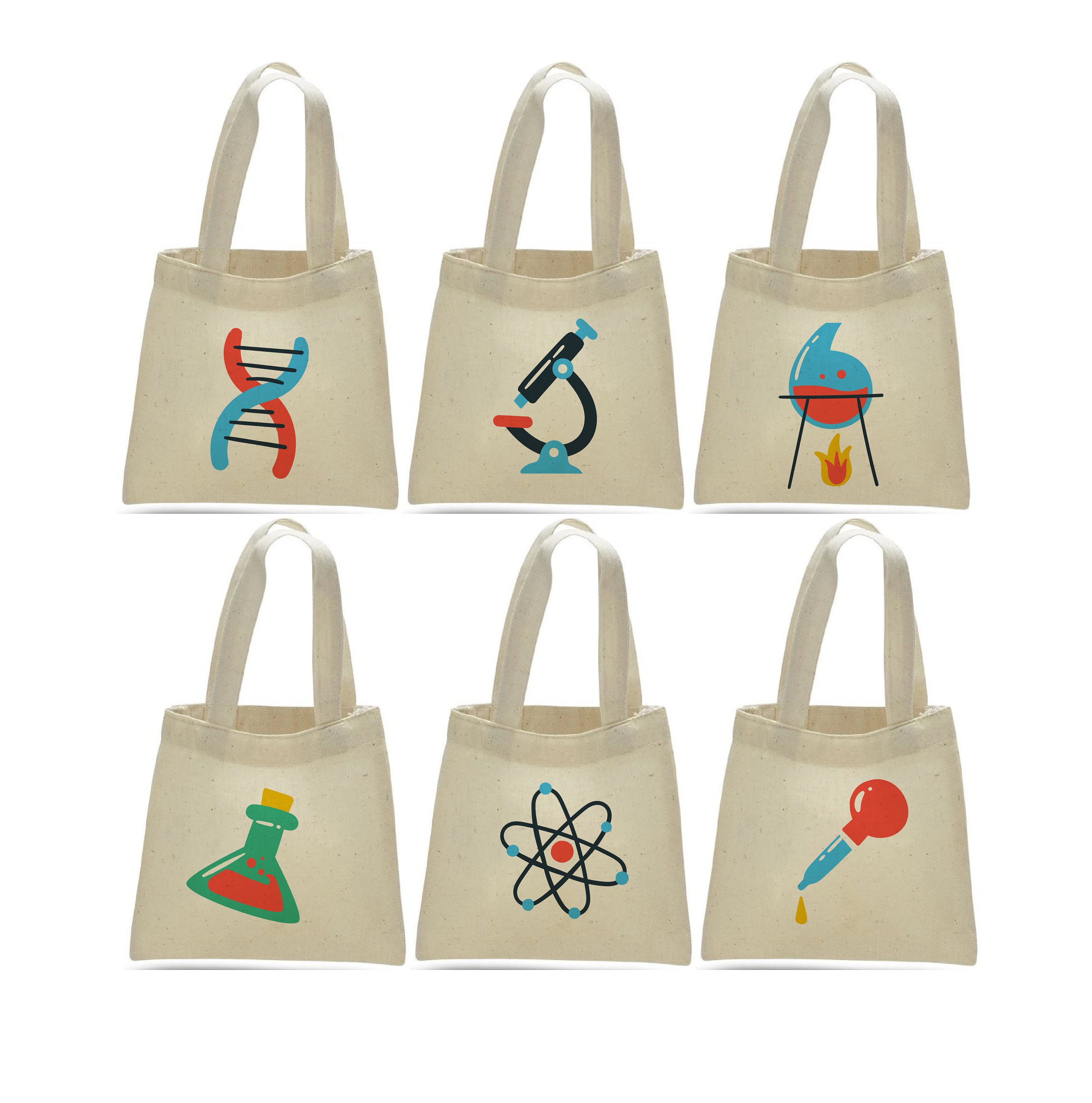 6 Science Treat Bags Science Party Favor Bags Science Party - Etsy