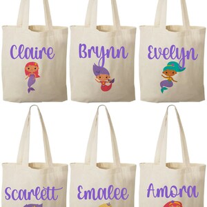 6 Mermaid Treat Bags, Mermaid Party Bags, Mermaid Party Favors, Mermaid ...