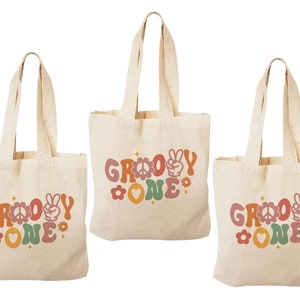 Set of 3 Groovy One Birthday Party Bags, Groovy One Goodie Bags, Groovy ...