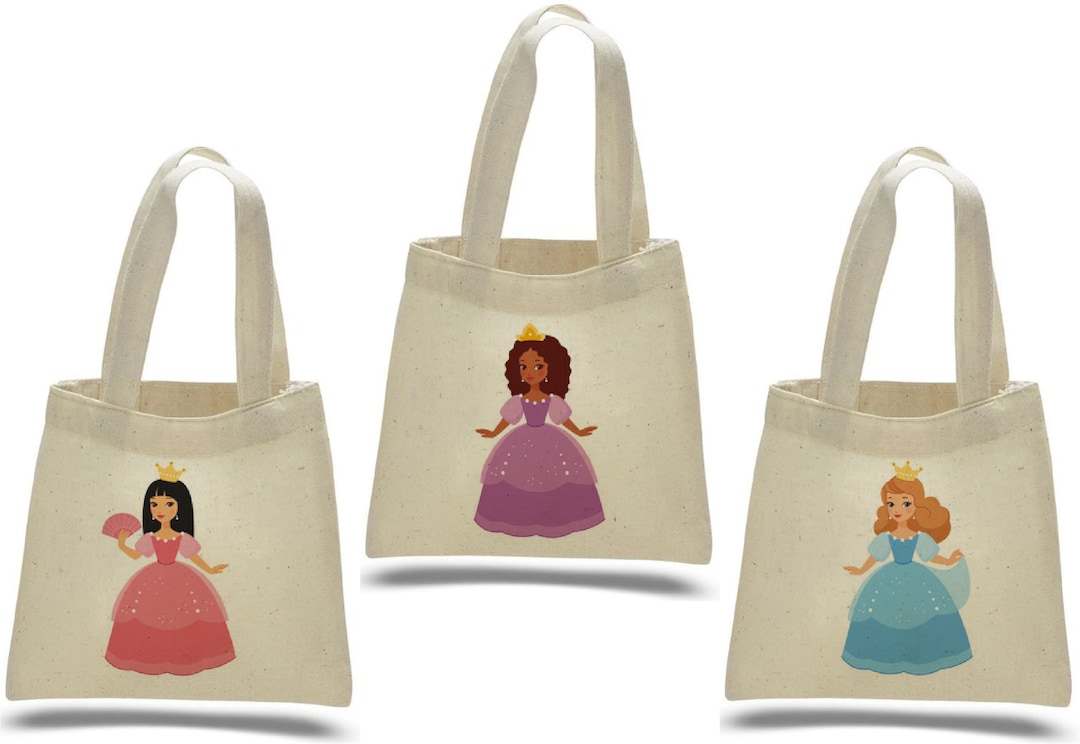 3 Princess Party Favor Bags Princess Party Bags Princess - Etsy