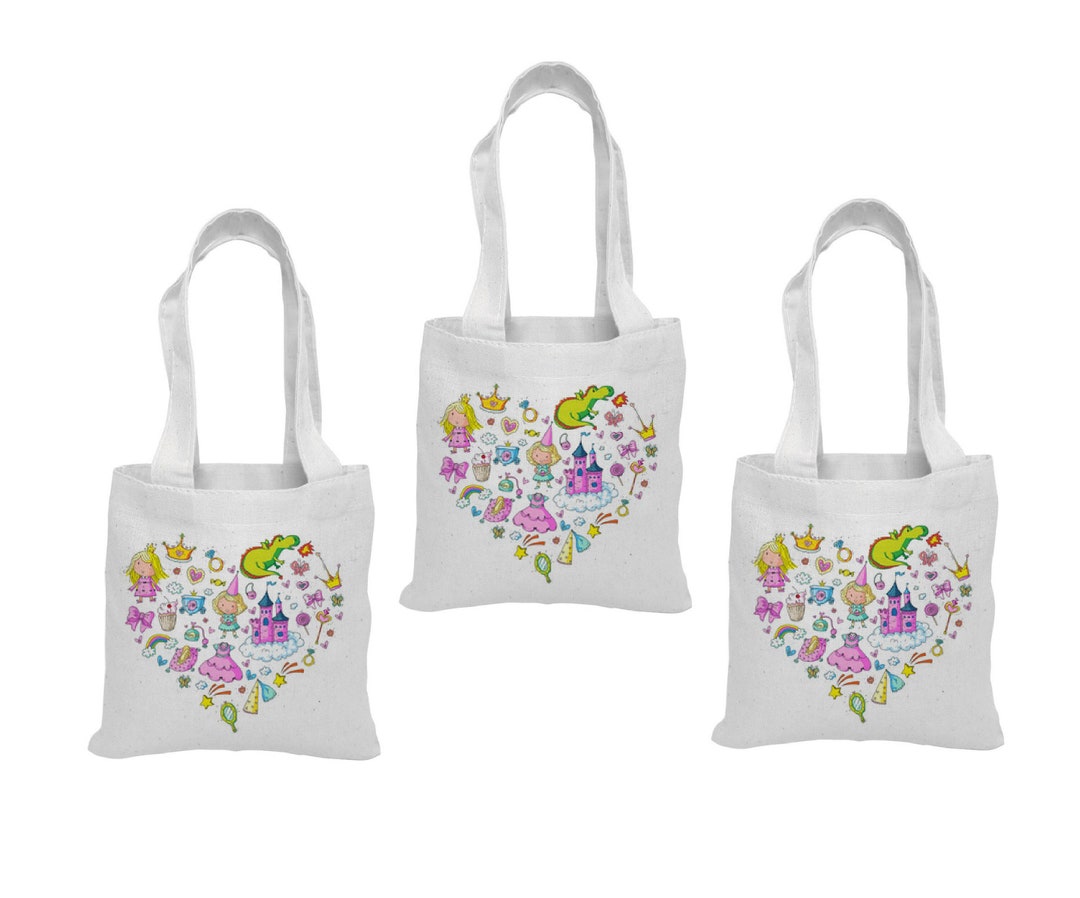 3 Fairy Tale Treat Bags, Fairy Tale Party Favor Bags, Princess Knight ...