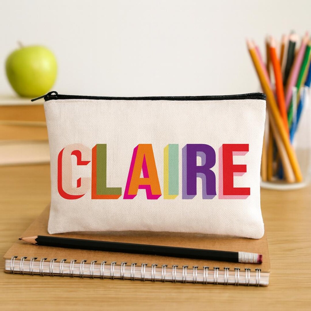 Personalized Rainbow Pencil Pouch - Gifts for Students and Teachers! - Etsy