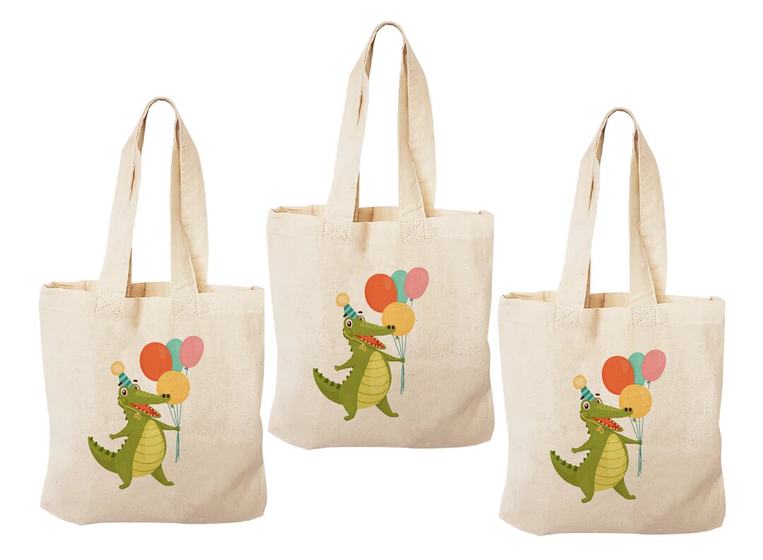 3 Alligator Party Favor Bags, Alligator Treat Bags, Alligator Gift Bags ...