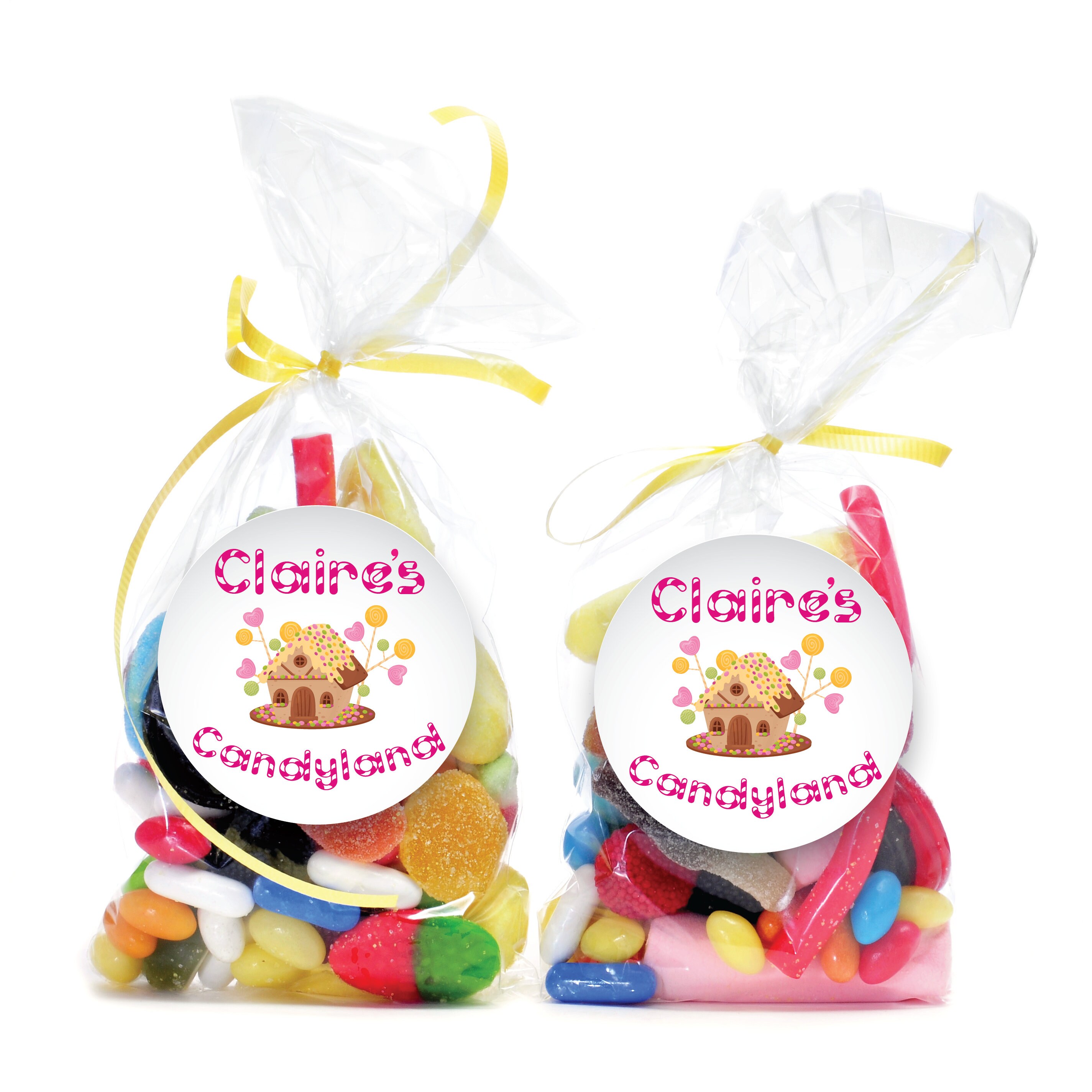 Candyland Party Favor Stickers Stickers Candy Party Favors - Etsy