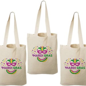 3 Mardi Gras Treat Bags, Mardi Gras, Mardi Gras Party, Fleur De Lis ...