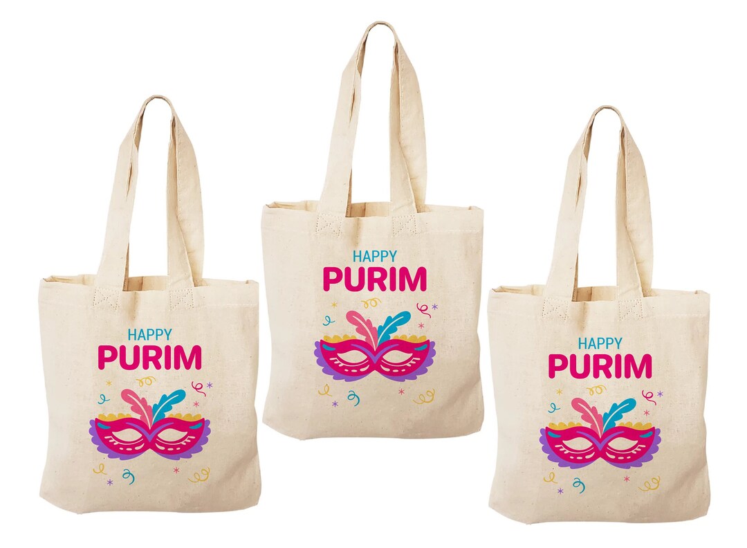 3 Purim Party Favor Bags, Purim Party Favors, Party Favor Bags, Purim ...