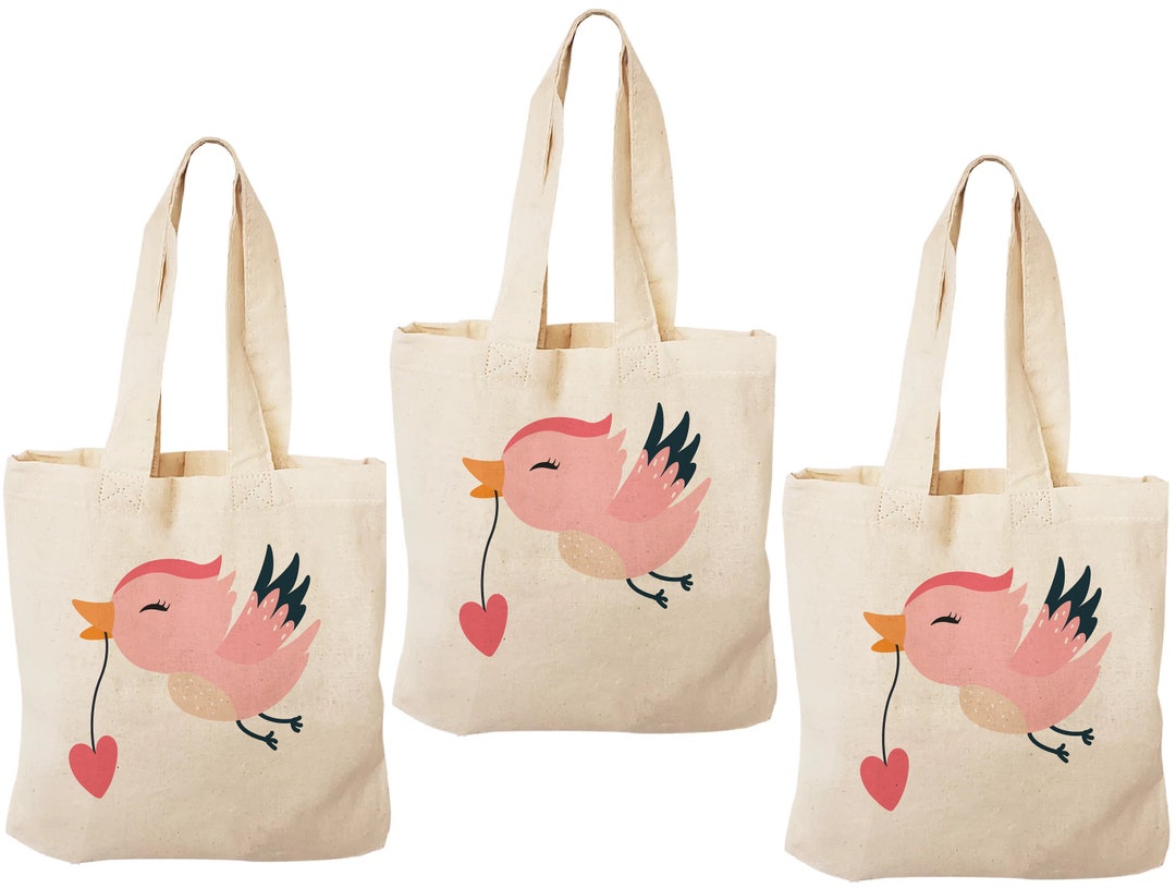 3 Valentine's Day Party Favor Bags, Valentine Party Bags, Valentines ...