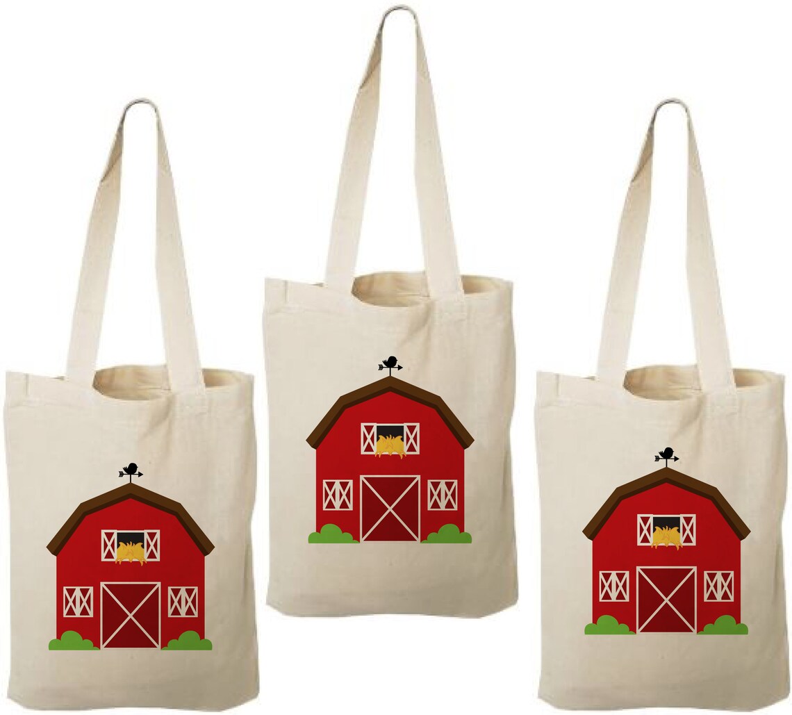 3 Farm Treat Bags Barnyard Party Bags Farm Party Favors - Etsy