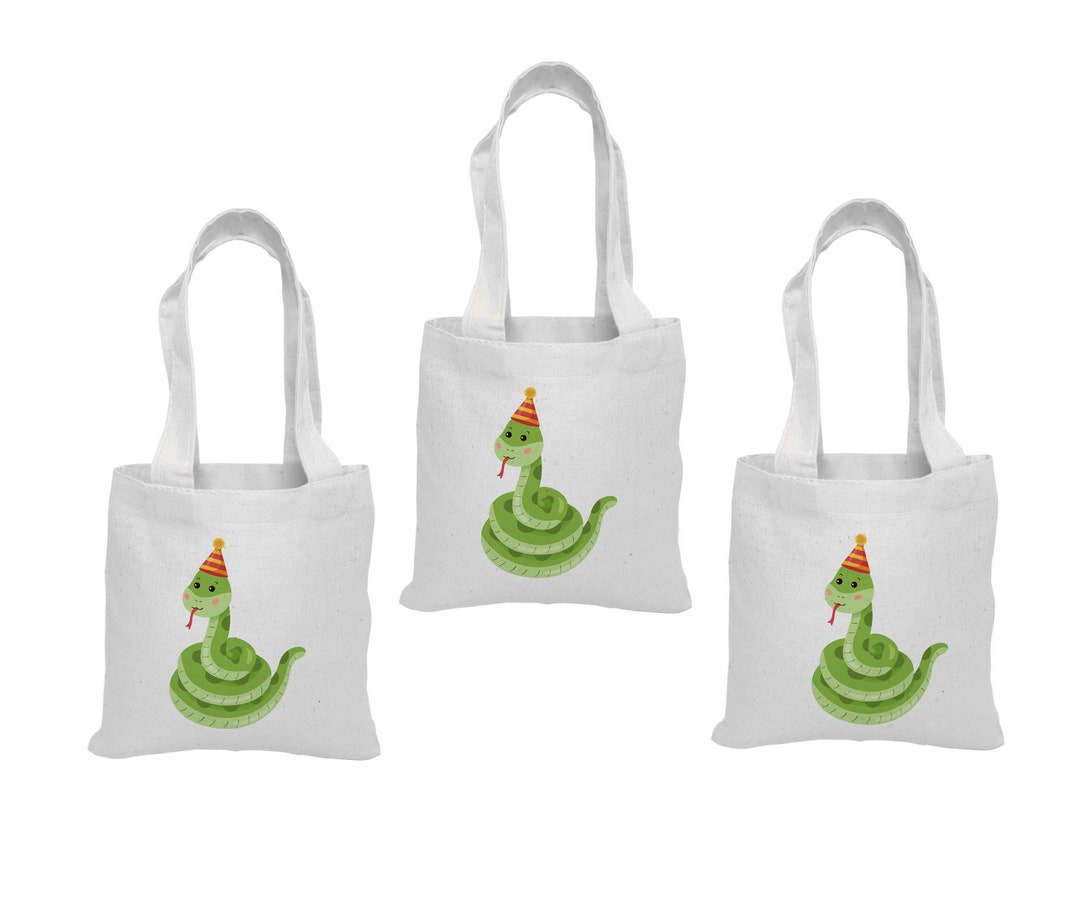 3 Snake Party Favor Bags, Snake Party Favors, Party Favor Bags, Party ...