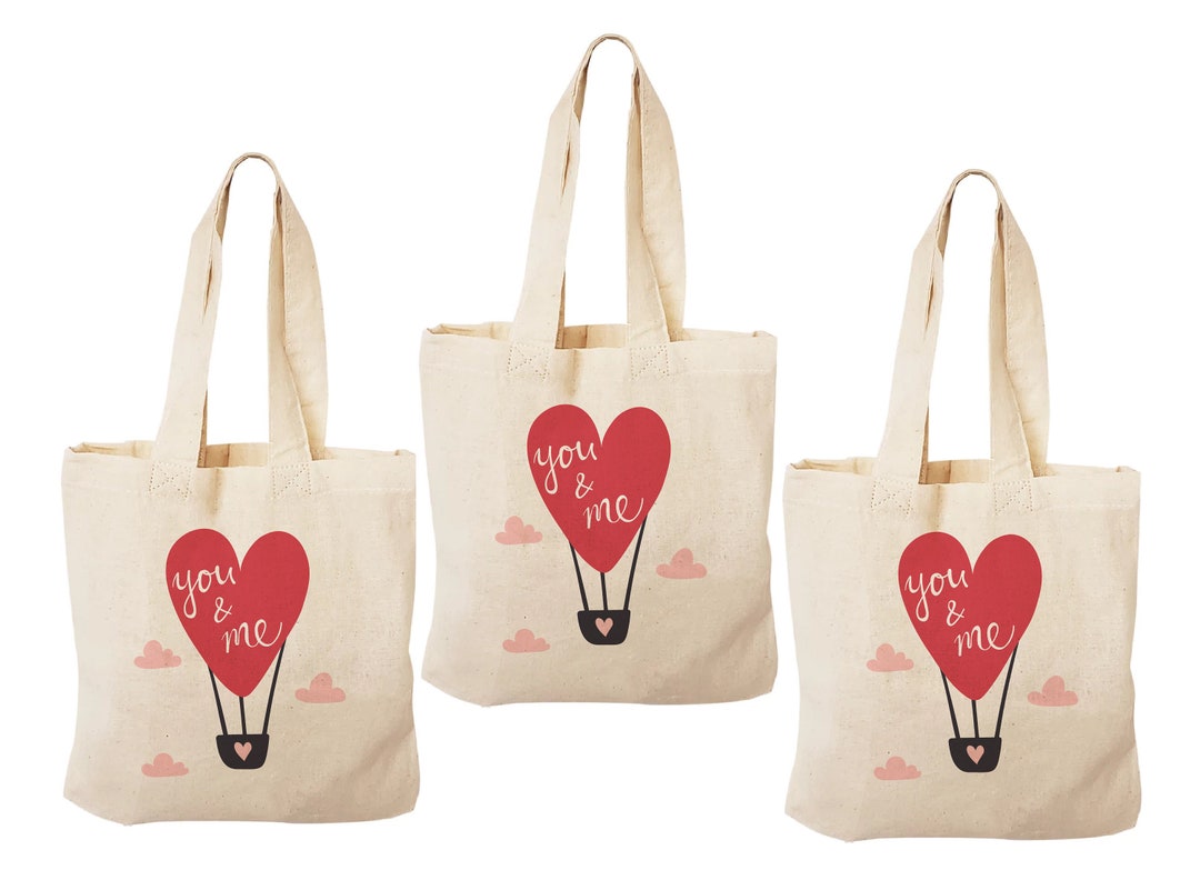 3 Valentine's Day Party Favor Bags, Valentine Party Bags, Valentines ...